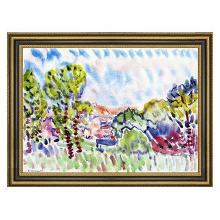 Charles Demuth Trees #5 - 16" x 24" Framed Premium Canvas Print, 16 x ...