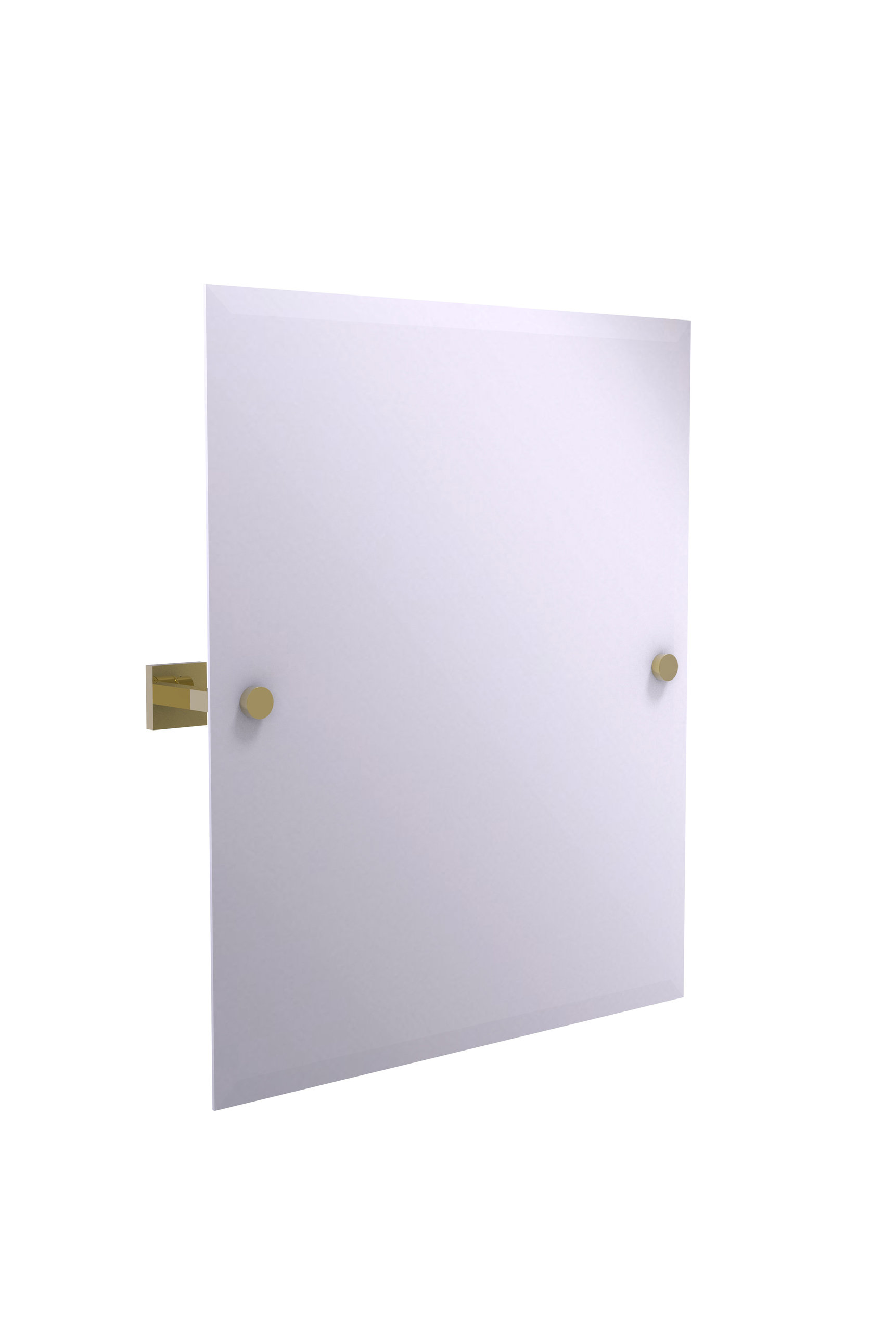 Montero Contemporary Frameless Rectangular Tilt Mirror With Beveled ...