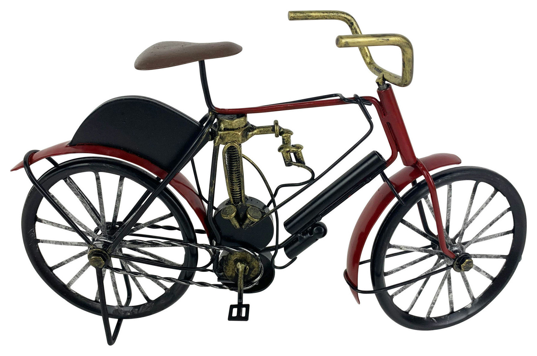 Metal, 11x6 Motorized Bike, Red - Contemporary - Decorative Objects And ...