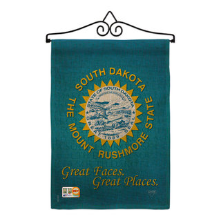 South Dakota Americana States Garden Flag Set, 13" X 18.5" X 0.1 ...