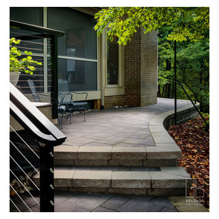 Belgard Patio, Steps, and Retaining Wall with Drainage, and Planting ...