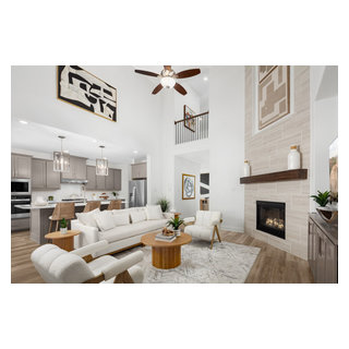 Coventry Homes - WINDSONG RANCH - Transitional - Living Room - Dallas ...