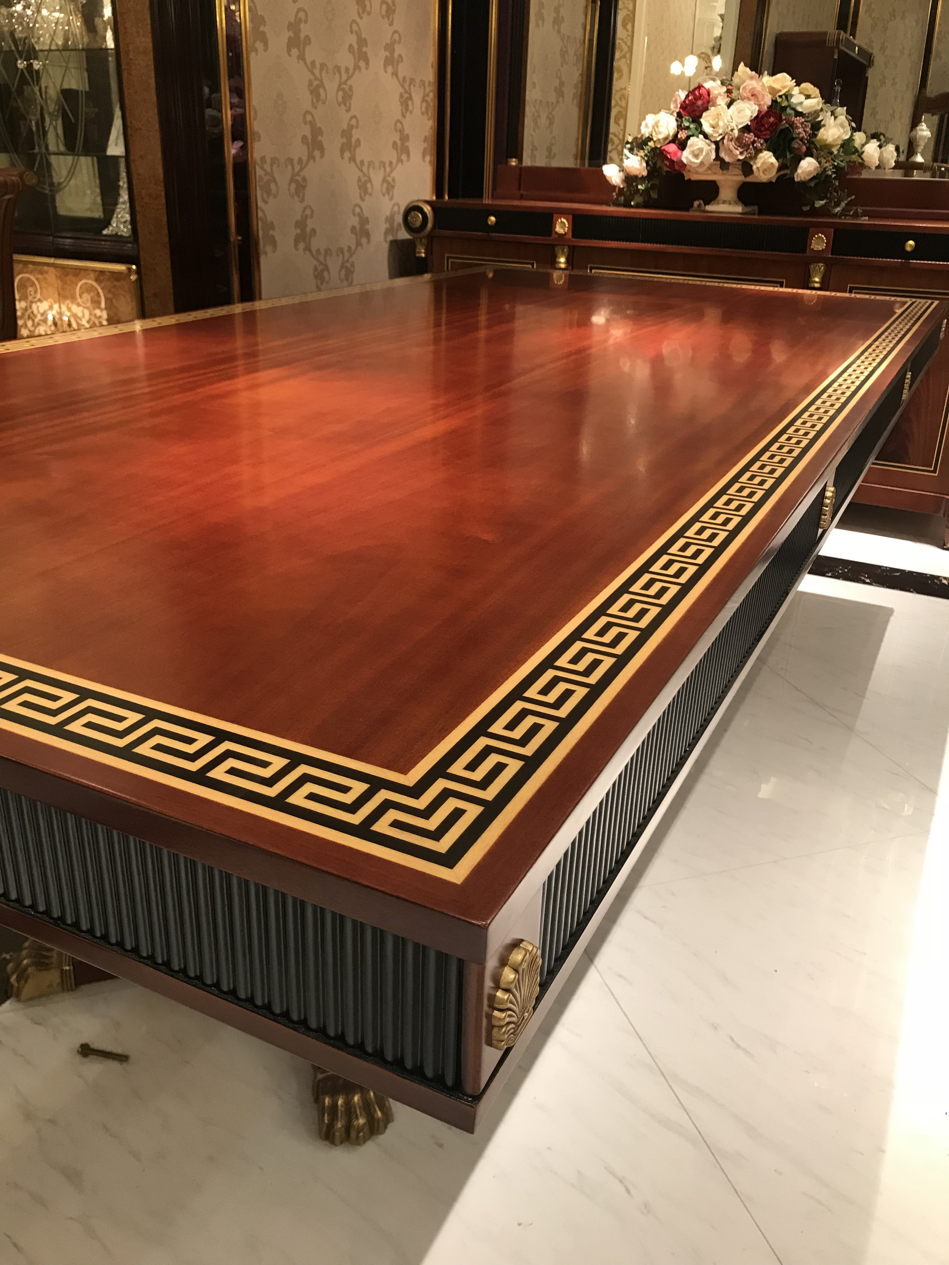 Infinity 98" Wood Dining Table - Traditional - Dining Tables - by ...