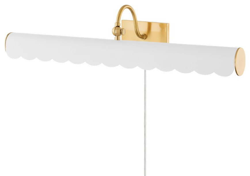 Mitzi Fifi 3-Light Picture Light, Aged Brass/Soft White, HL762103L-AGB ...