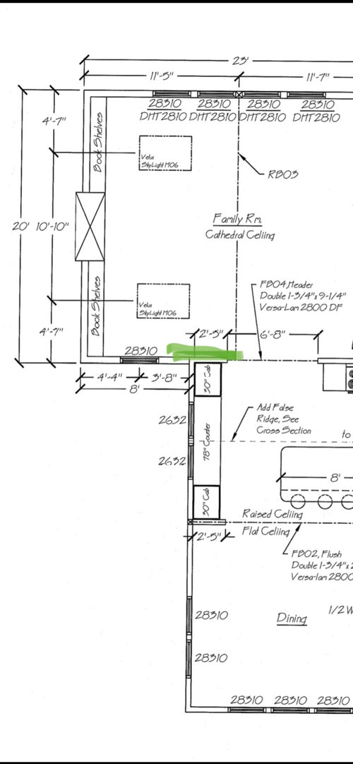 Window with extra deep sill