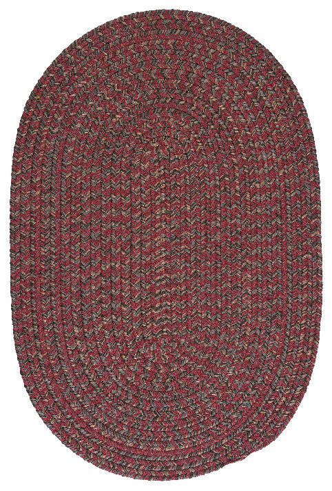 Colonial Mills Hayward HY79 Berry Traditional Area Rug, Oval 8'x11 ...