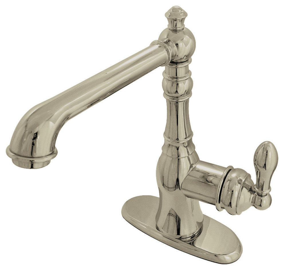 Single-Handle Bathroom Faucet, Push Pop-Up - Traditional - Bathroom ...