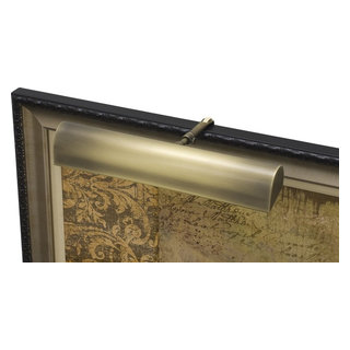 Traditional 14" Antique Brass Picture Light - Contemporary - Display ...