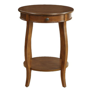 Acme Alysa Accent Table Walnut Finish - Traditional - Side Tables And End Tables - by AMOC | Houzz