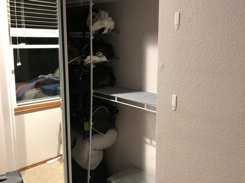 Smart way to hide HVAC duct in closet