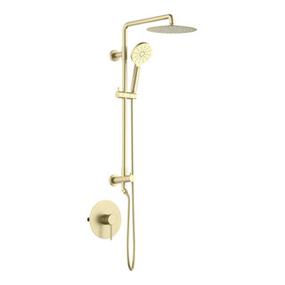 Circular 2-Function Shower Column, Rough, Valve - Contemporary ...
