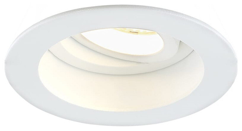 White One Light Gimbal, 4.125 - Transitional - Recessed Lighting Kits ...