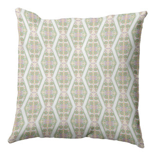 Detailed Geo Decorative Throw Pillow, 26"x 26" - Mediterranean ...