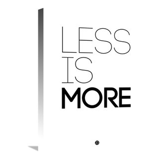 "Less Is More Poster White" Fine Art Print, 18" x 24" - Modern - Prints ...