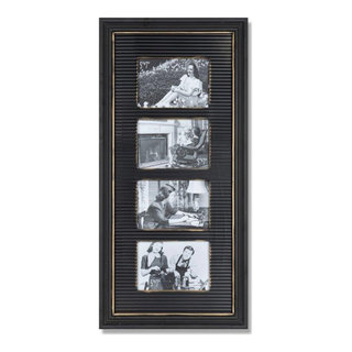 Collage Photo Frame 13.5"Lx28"H Iron/Wood - Transitional - Picture ...