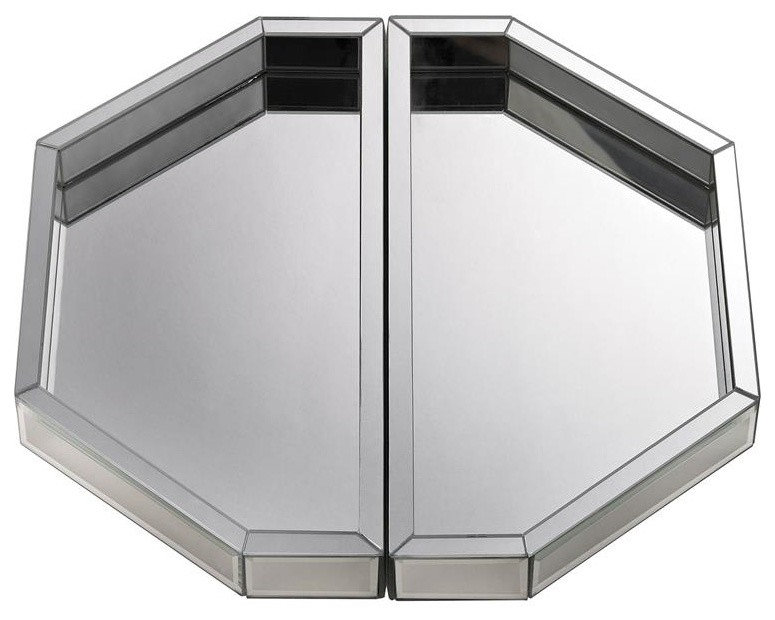 Set of Two Mirrored Trays - Contemporary - Serving Trays - by BH Lights ...