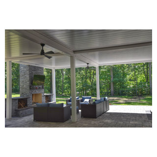 Residential: Sun Protection Pergola Shades Massive Backyard Patio ...