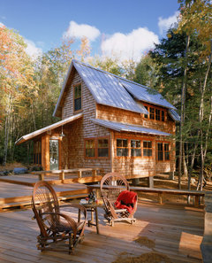 Whitewashed Log Cabin