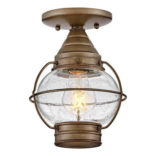 Cape Cod, 1-Light Small Outdoor Flush Mount in Traditional-Coastal ...