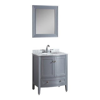 Rome 30" Vanity Set With Mirror, 195"x34.5"x30" - Transitional ...