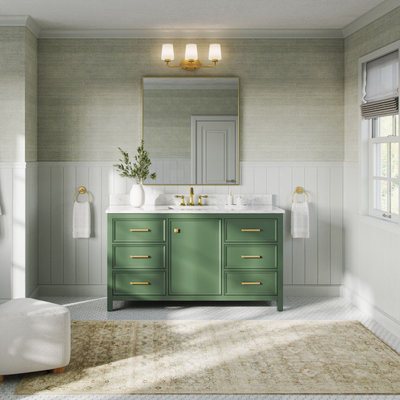 75 Bathroom with Green Cabinets Ideas You'll Love - October, 2024 | Houzz