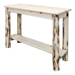 Montana Collection Console Table With Shelf - Rustic - Console Tables ...