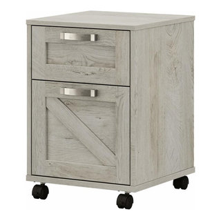 Bush Furniture Knoxville 2 Drawer Mobile File Cabinet in Cottage White ...
