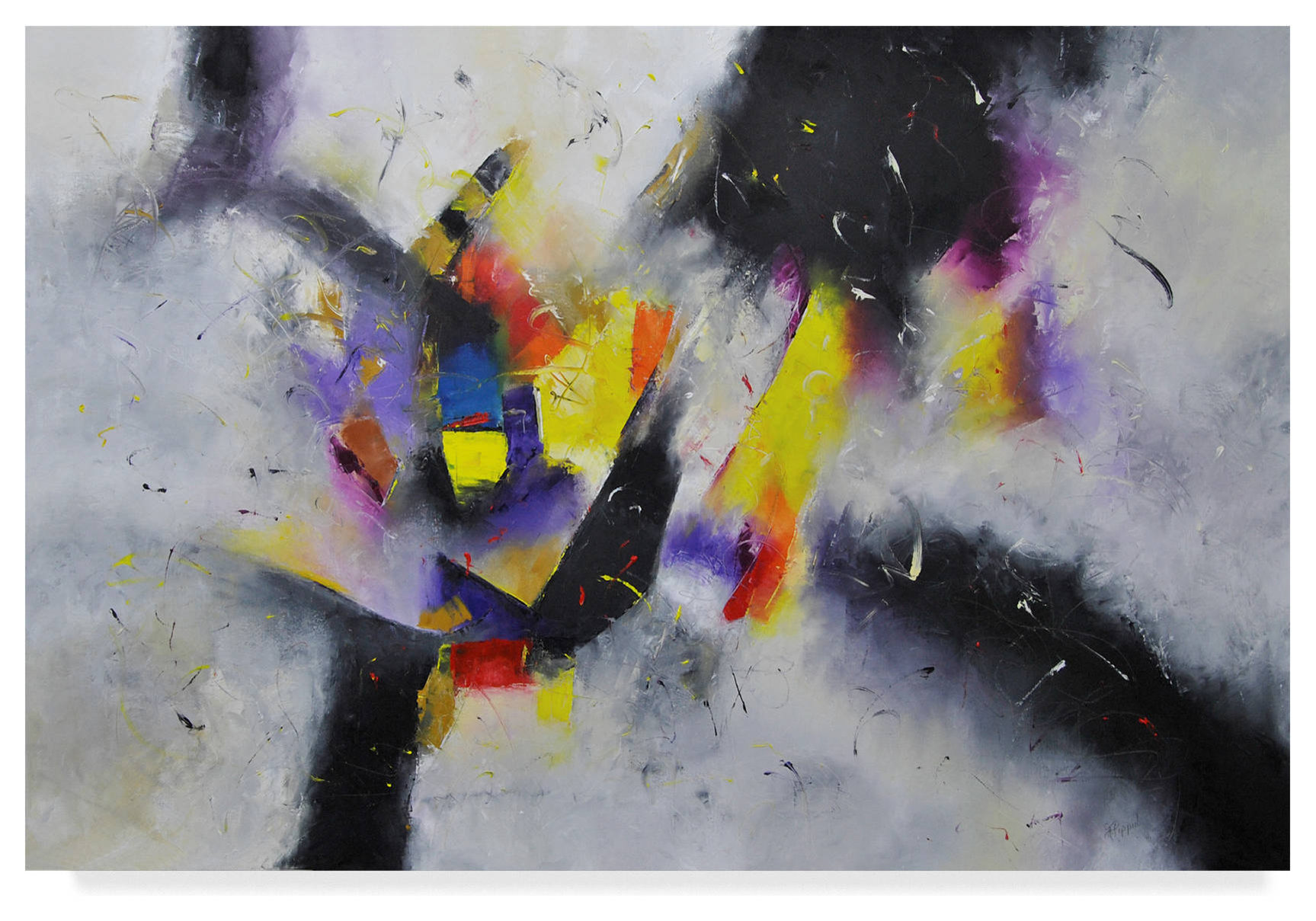 Aleta Pippin 'Never A Dull Moment Abstract' Canvas Art, 12"x19 ...