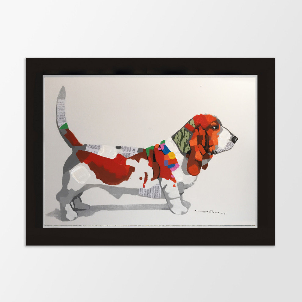 Beagle Dog Handmade Wall Art Framed Museum Quality Wall Decor Size ...