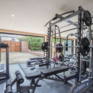 Salle de musculation contemporaine : Photos et idées déco de salles de ...