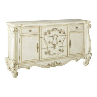 Unique Dresser, Double Design With Unique Carving and Side Cabinets ...
