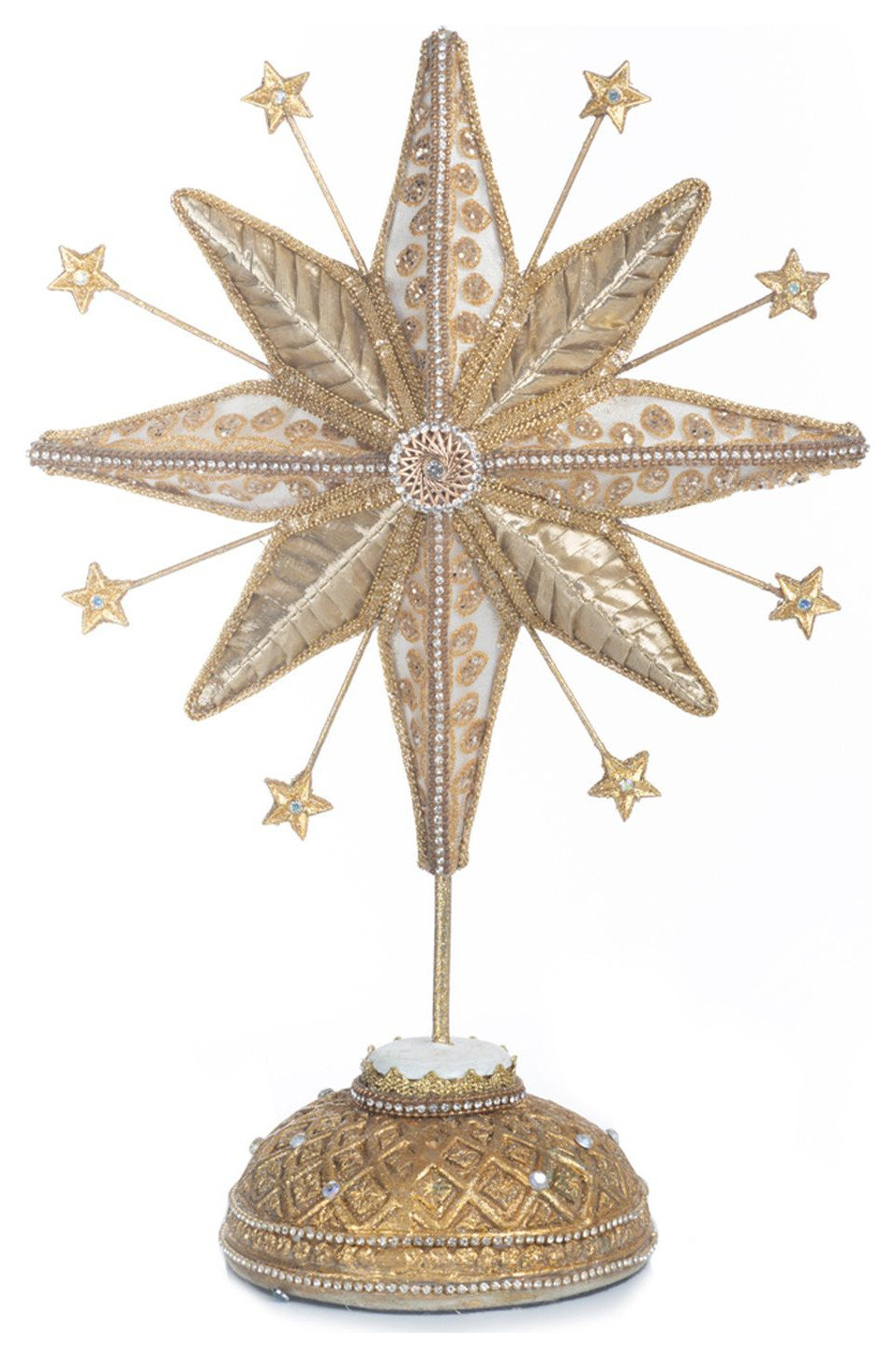 Katherine's Collection 2023 Golden Celestial Star Tabletop, 13", Gold ...