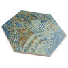 Gaudi React Hex Ocean Porcelain Floor and Wall Tile - Contemporary ...