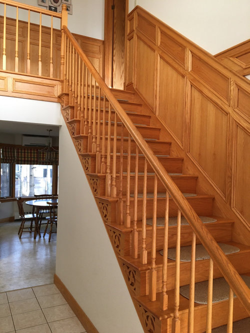 Vinyl windows with oak trim help!