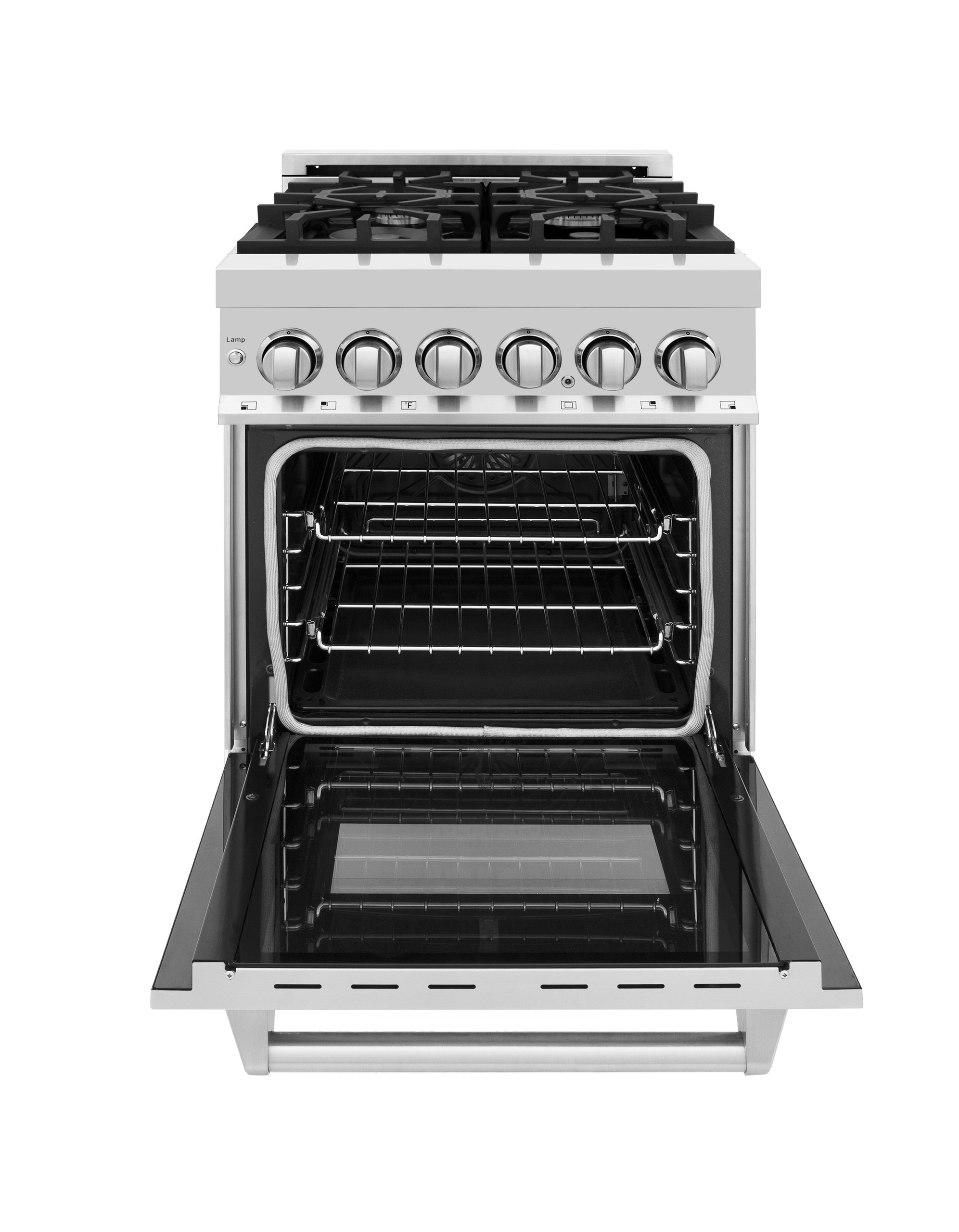 ZLINE Freestanding Range, Stainless Steel, Dual Fuel, RA24 - Contemporary - Gas Ranges And ...
