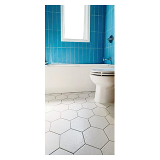 Blue Hexagon Bathroom - Modern - Bathroom - Toronto - by Cedarstone ...