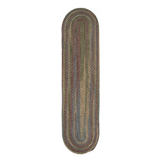 Colonial Mills Rug Worley Runner Brown Runner, Oval, 2X13 ...