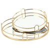 Mianzi Round Quilted Rim Gold Metal Trays (Set of 2) - Contemporary ...