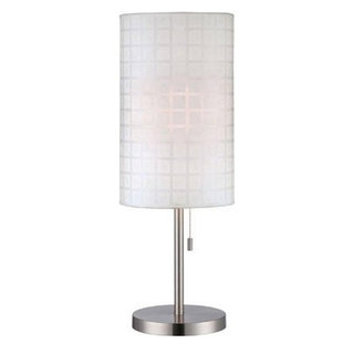 TABLE LAMP, PS/WHITE GRID PS SHADE, E27 TYPE A 100W - Contemporary ...