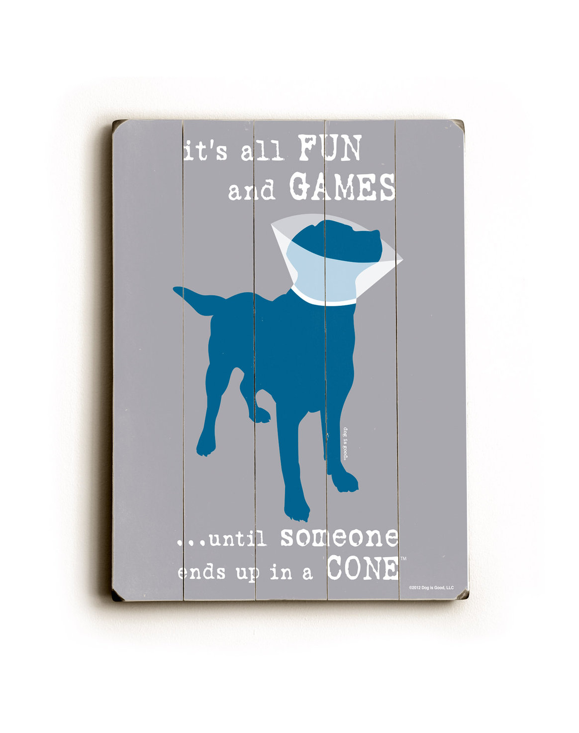 "Its All Fun And Games", Wall Decor By Dog Is Good, 14"x20 ...