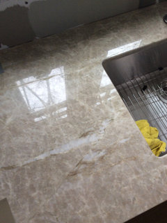 Quartzite Taj Mahal fissures and pits | Houzz Forum