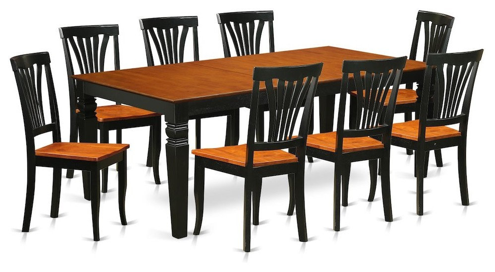 9-Piece Kitchen Dinette Set - Traditional - Dining Sets - by Bison ...