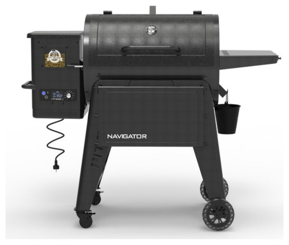 Pit Boss PBPEL085010527 Navigator Wood Pellet Patio Grill, Black ...