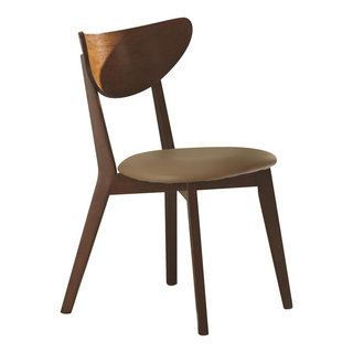 Kersey Chestnut Dining Side Chairs, Set of 2 - Midcentury - Dining ...