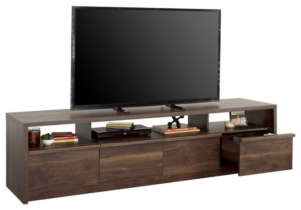 Harvey Park Credenza In Grand Walnut, 18"x12" - Contemporary ...