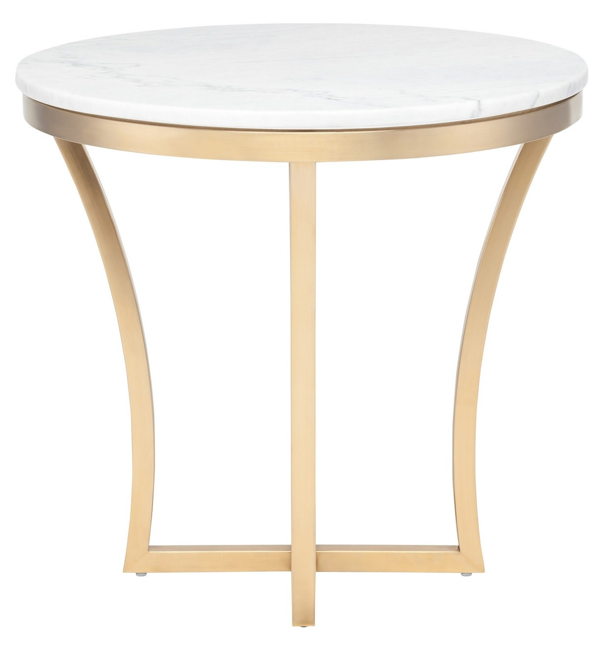 Aurora Marble Side Table - Transitional - Side Tables And End Tables - by Advanced Interior ...