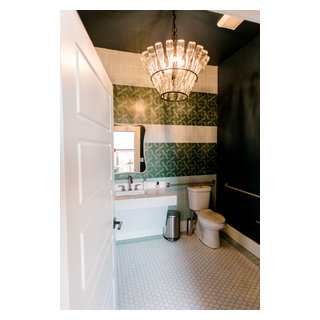 Mid-Century Modern Bathroom Design - Midcentury - Powder Room - Dallas ...