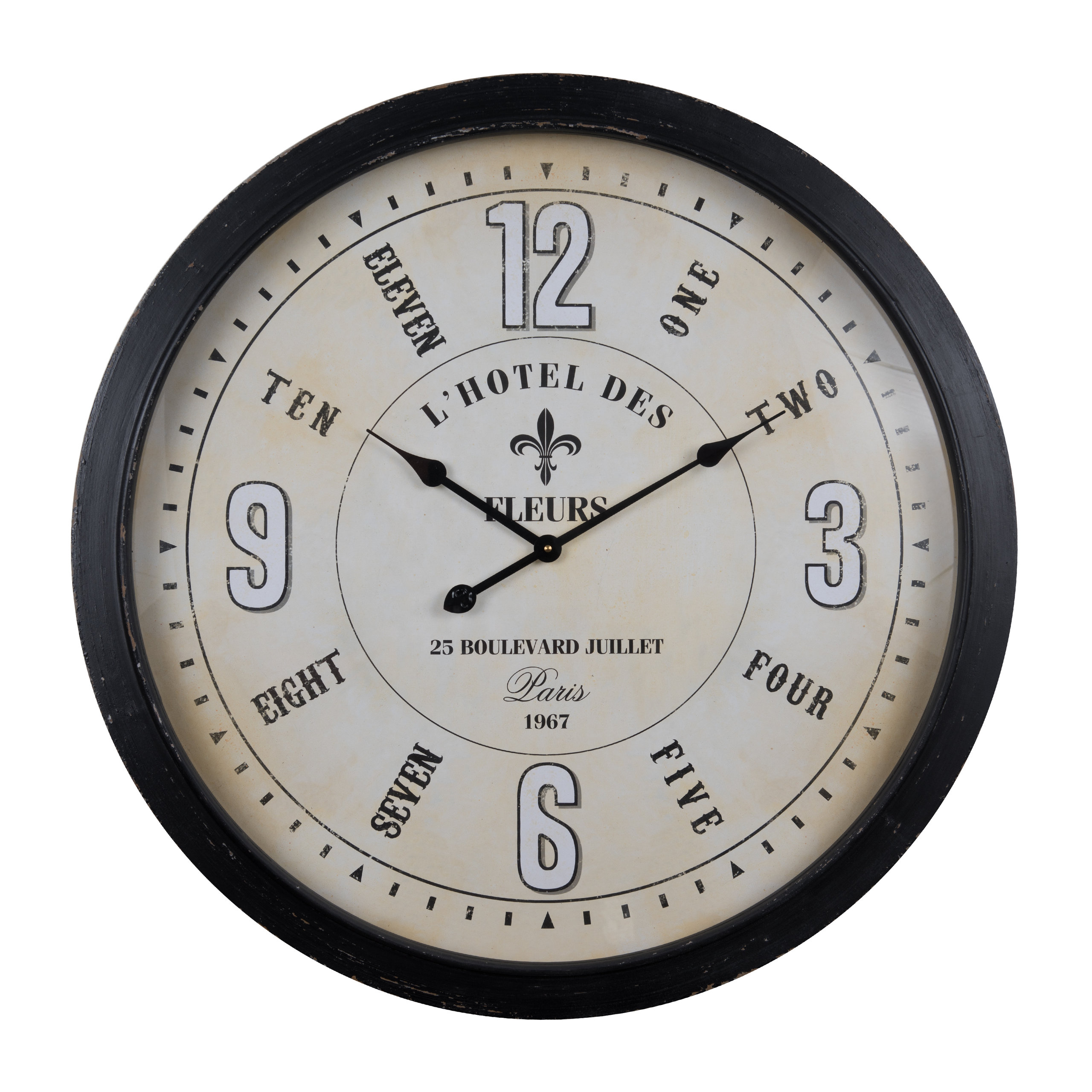 Yosemite Home Decor Fleur Village Wall Clock - Mediterranean - Wall ...