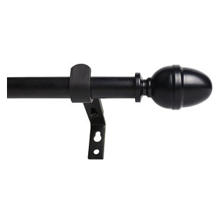 Adjustable Acorn Drapery Rod, 48"-84" - Traditional - Curtain Rods - by ...