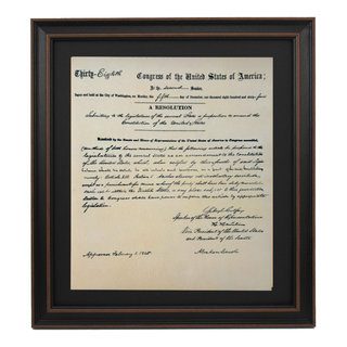 Framed Thirteenth Amendment to the Constitution. Anti-slavery Amendment ...